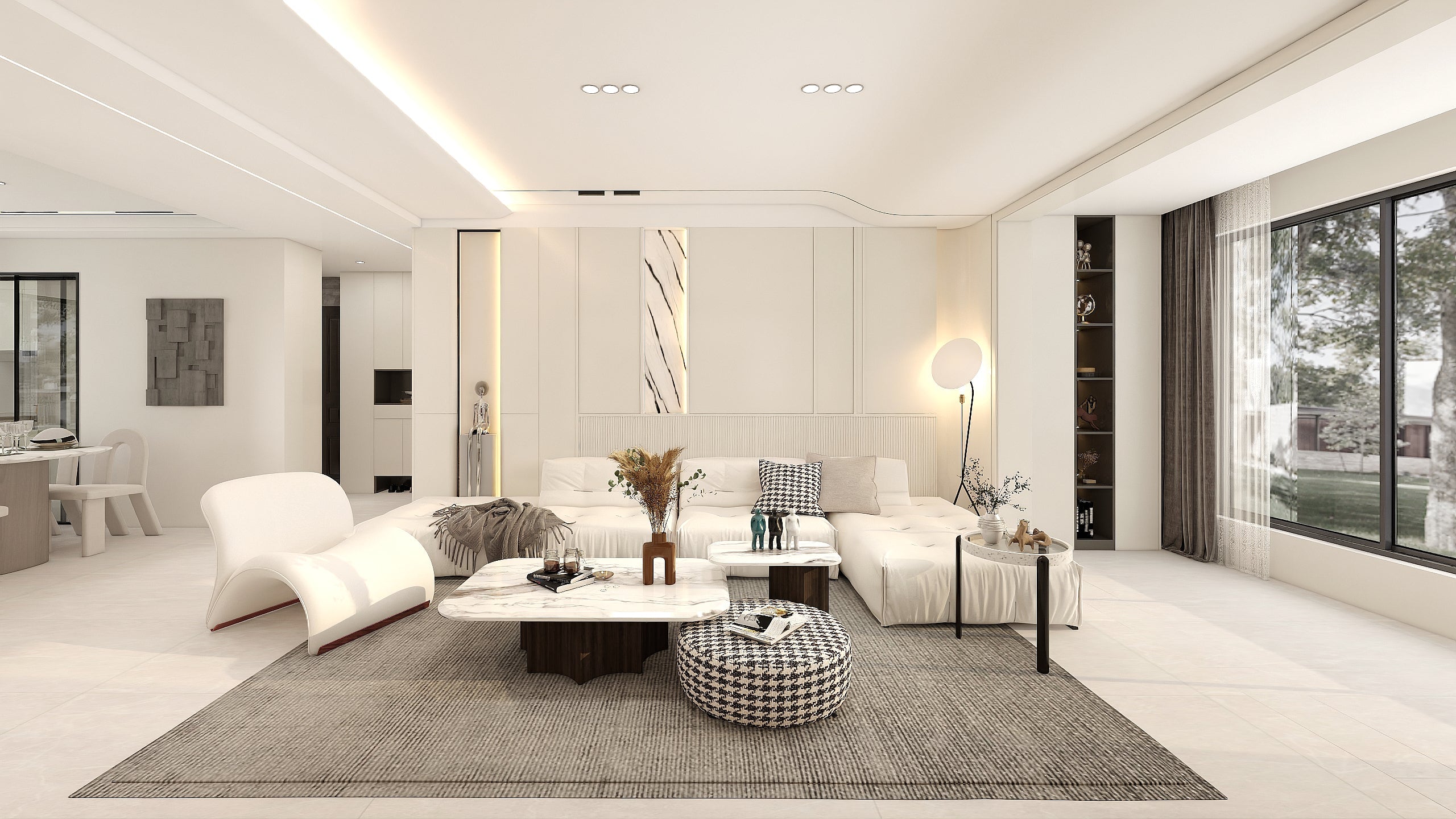 Modern Creamy Style Home Design: Elegance and Serenity in Every Corner ...